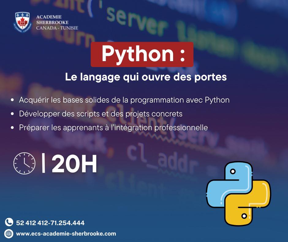 Académie Sherbrooke Canada - Tunisie